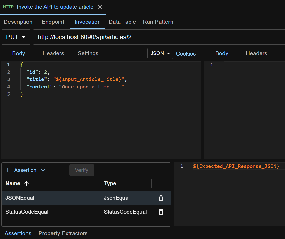 Data Driven Testing API Test Base